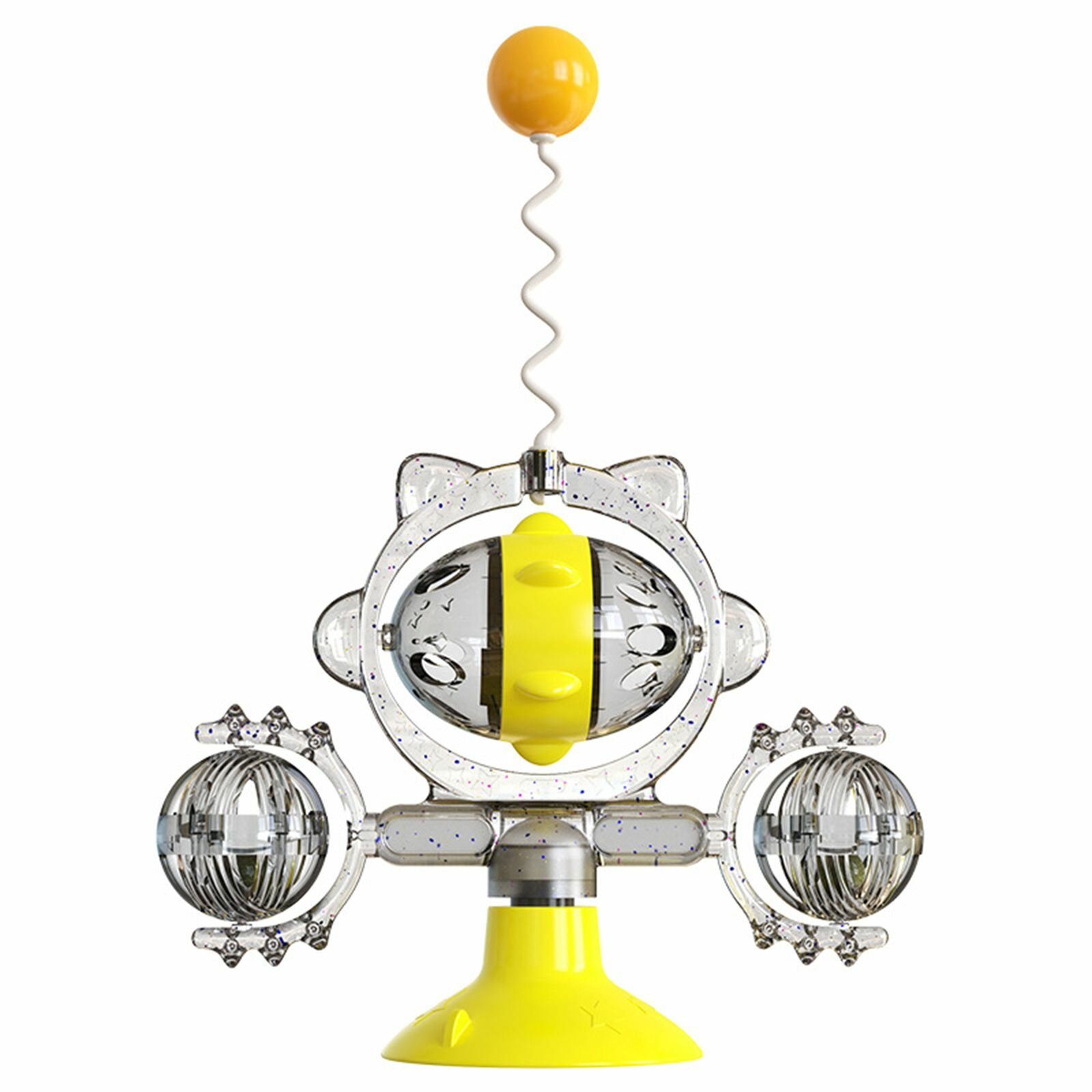 Игрушка-головоломка для кошек с палочкой-игрушкой и кормушкой