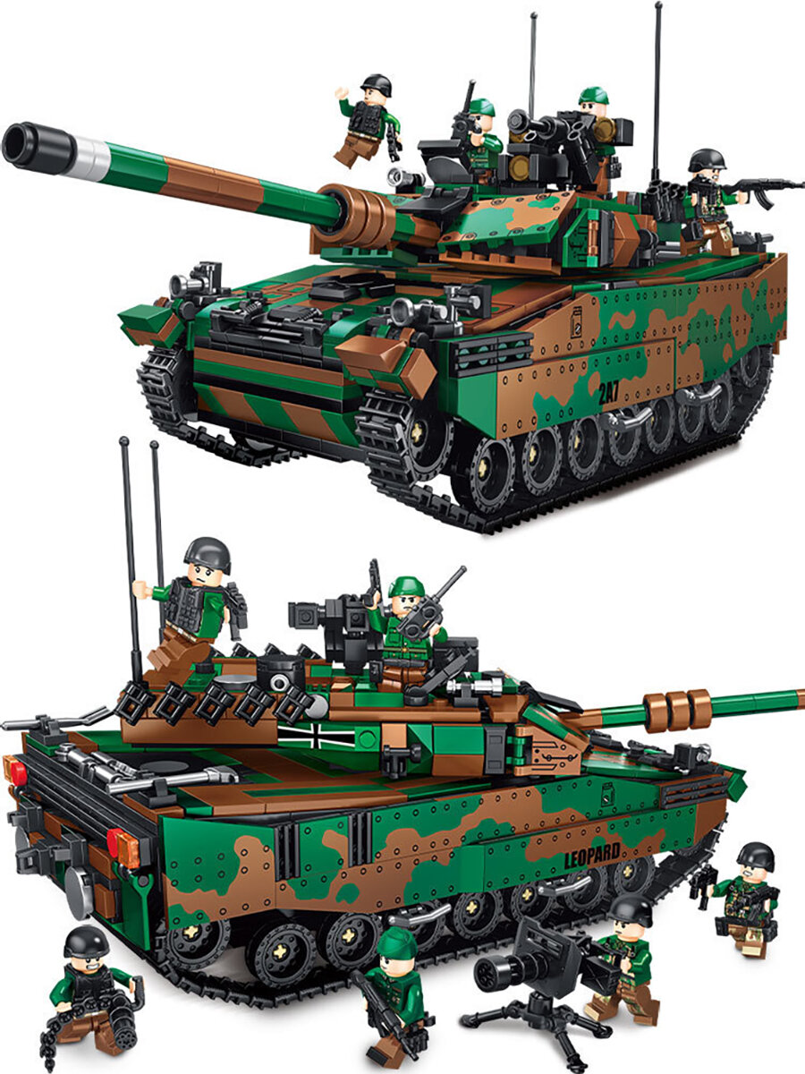 Конструктор танк Leopard 2A7, 1406 деталей / леопард — фото 1