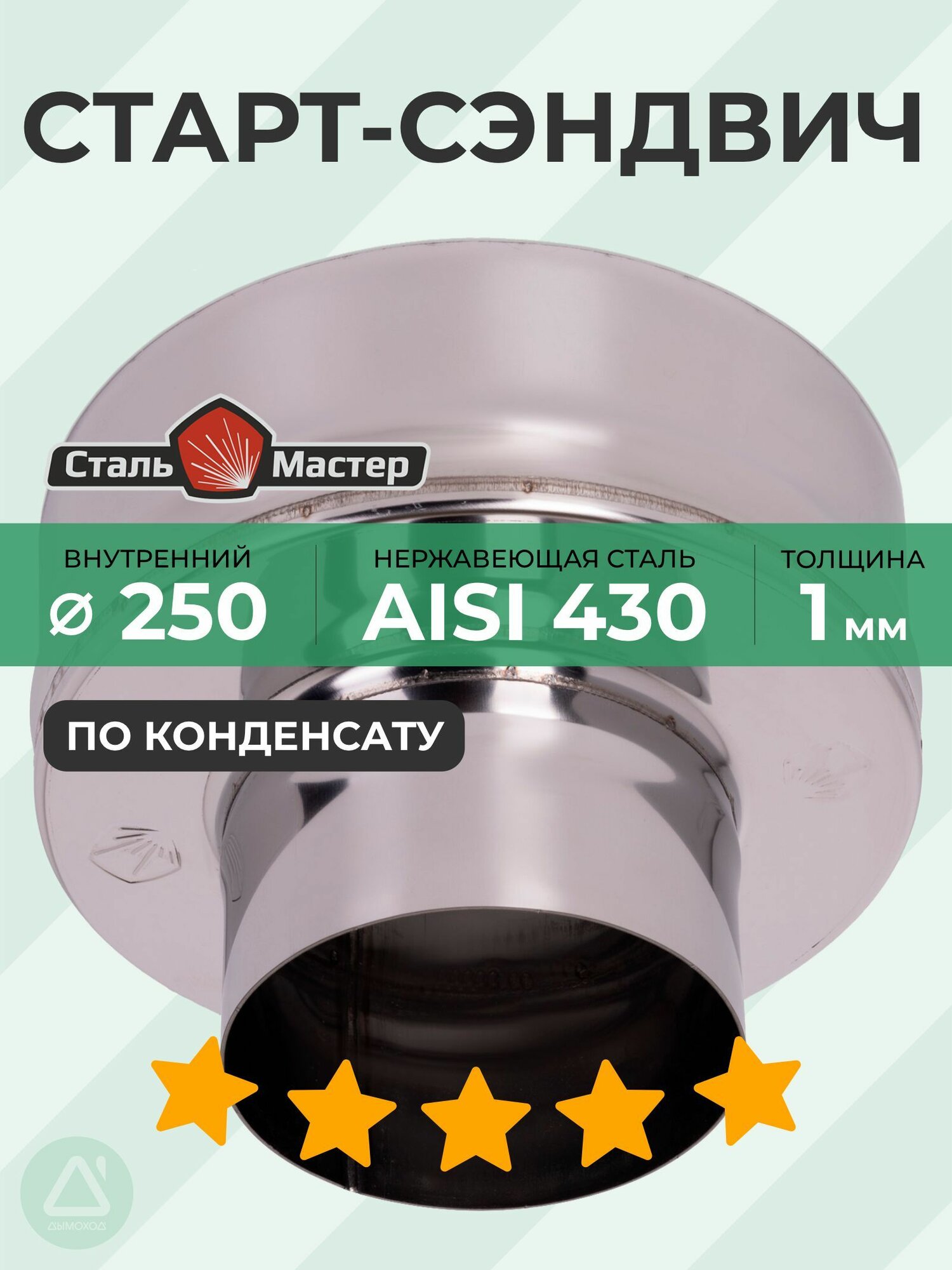 Старт-сэндвич КК 250 / 350 нерж 1 мм