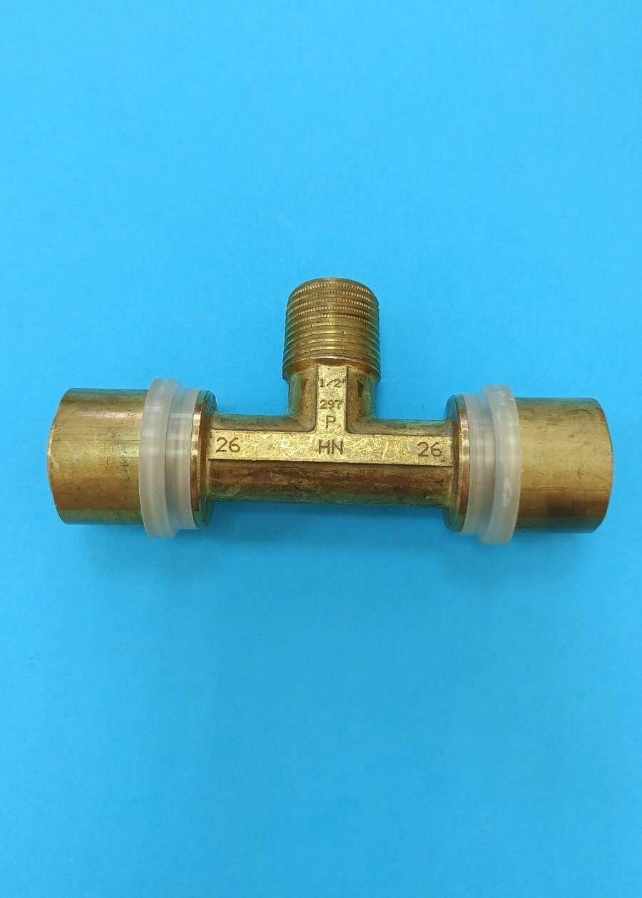 Пресс-фитинг тройник редукционный 26хНР1/2"х26