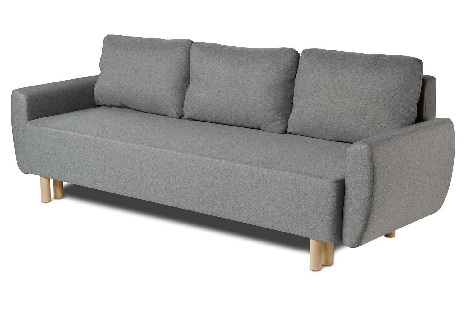 Диван-кровать KOMFORTI Тулисия 232х87х90 см, обивка рогожка, цвет серый