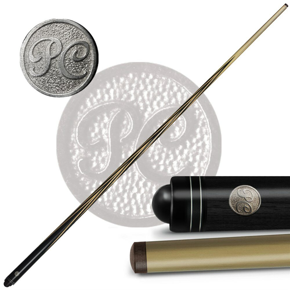 Кии Мастера Рябова 11-1-ПУЛ Кий "Классик 12 запилов" 1 РС, черный граб/граб(РС)