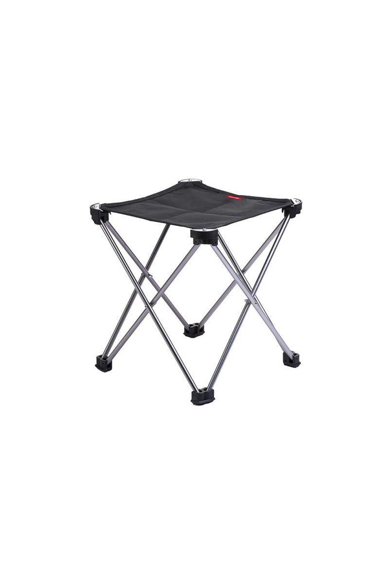 Decathlon Туристический складной табурет Folding Stool NH20JJ019, с алюминиевой рамой, до 100 кг, черный