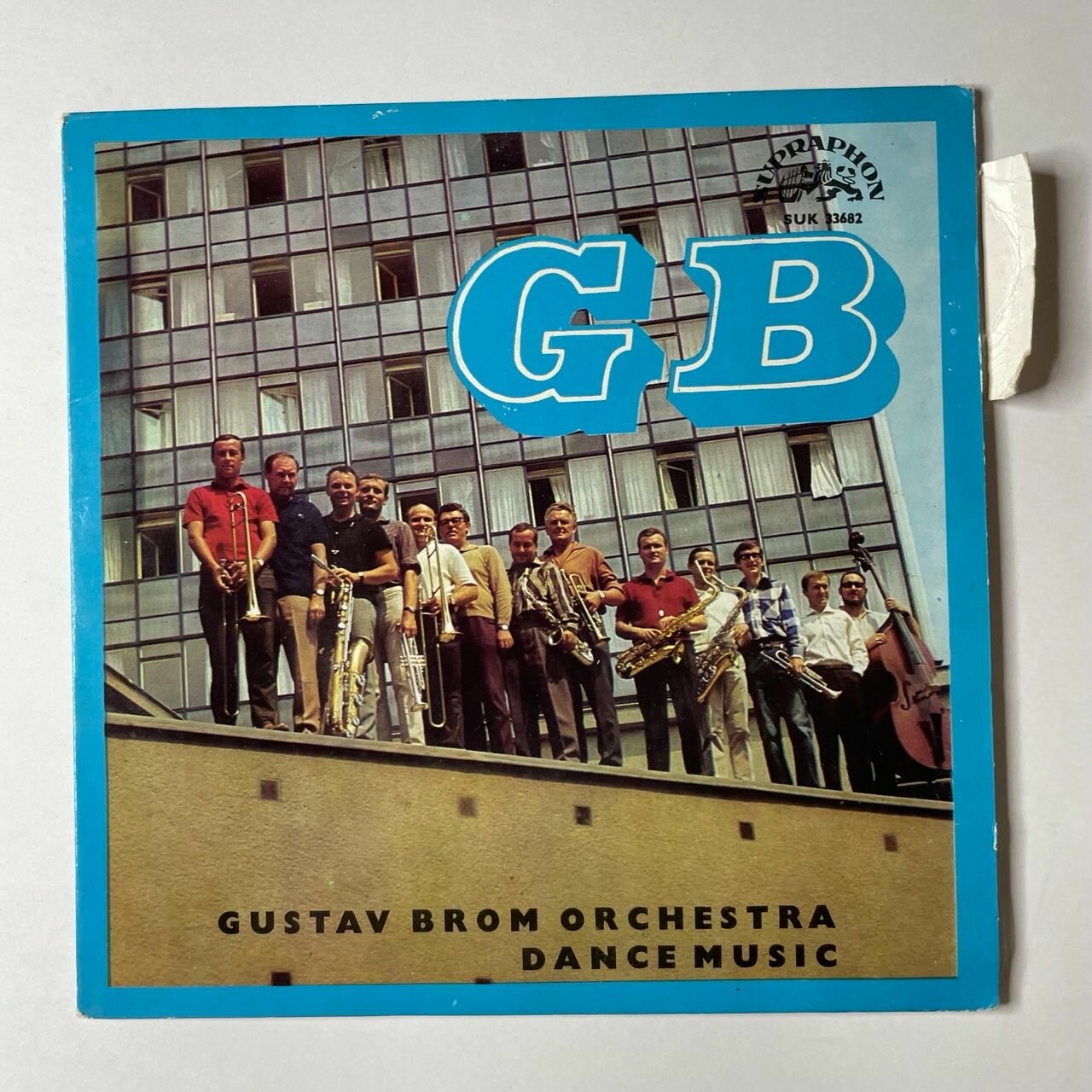 Винтажная виниловая пластинка LP Густав Бром И Его Оркестр Gustav Brom Orchestra Dance Music 7 дюймов (СССР 1968)