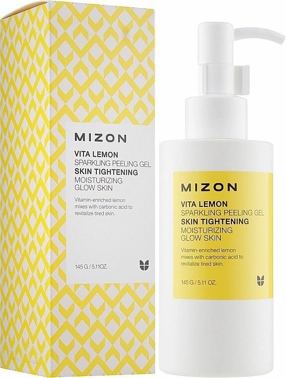 MIZON Пилинг скатка для лица осветляющая с экстрактом лимона Vita Lemon Sparkling Peeling Gel 145г