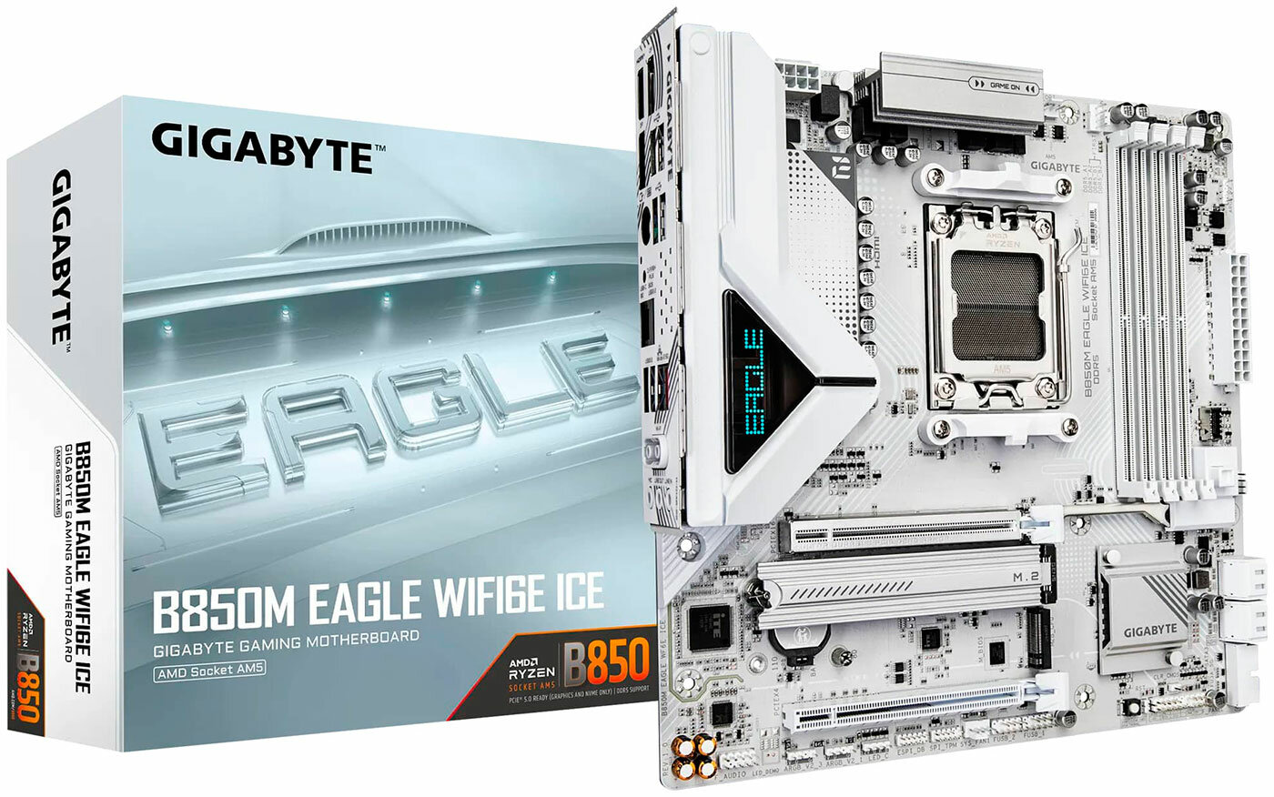 Материнская плата Gigabyte B850M EAGLE WiFi6E ICE (AM5, mATX)