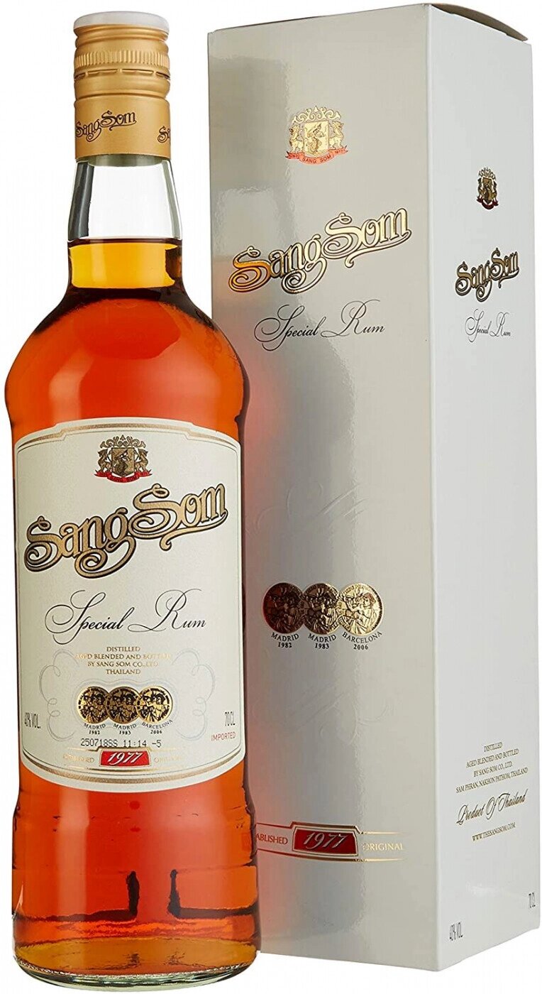 Ром "SangSom" Special, gift box, 0.7 л
