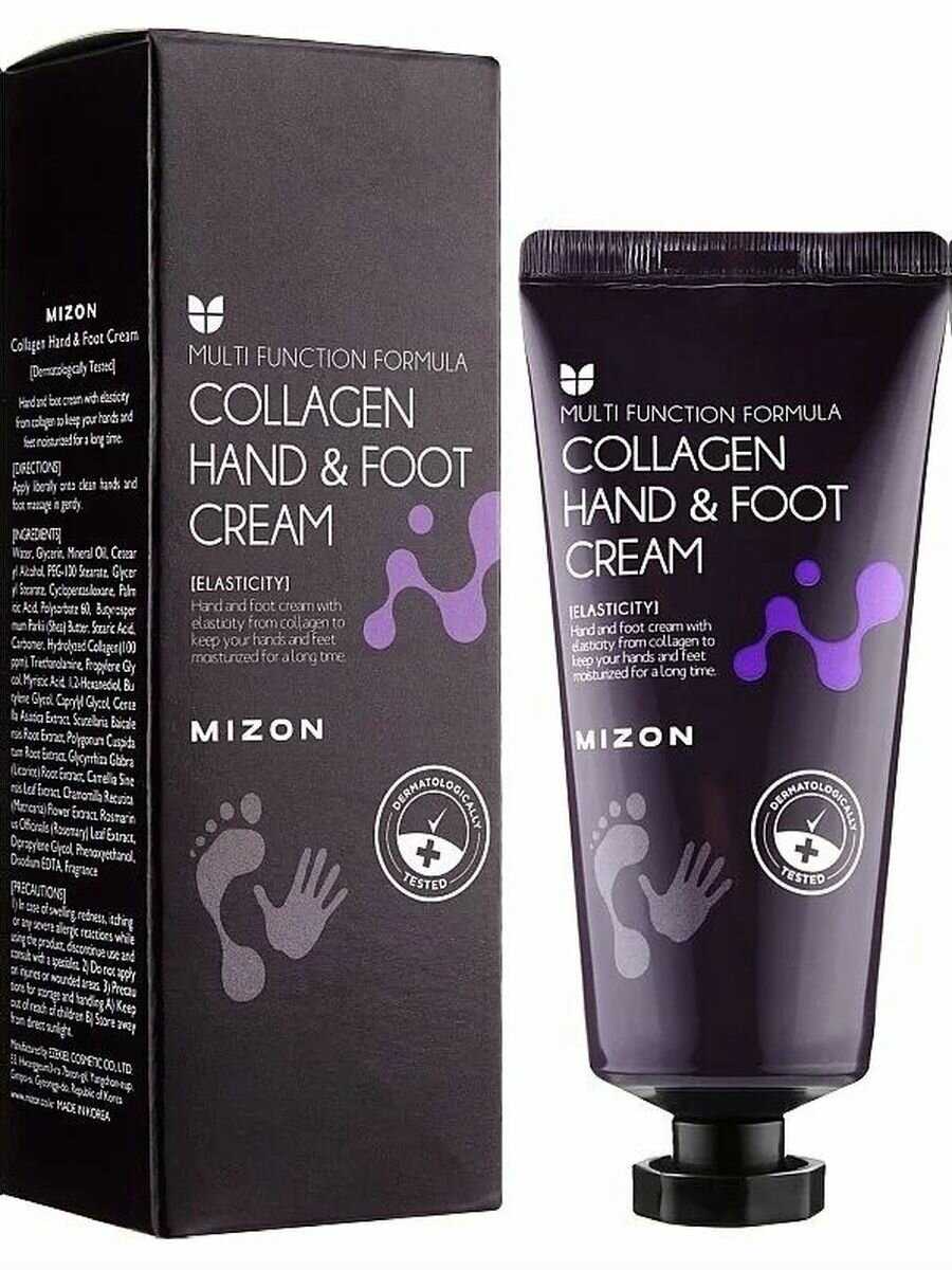 MIZON Крем для рук и ног с коллагеном COLLAGEN HAND & FOOT CREAM 100мл