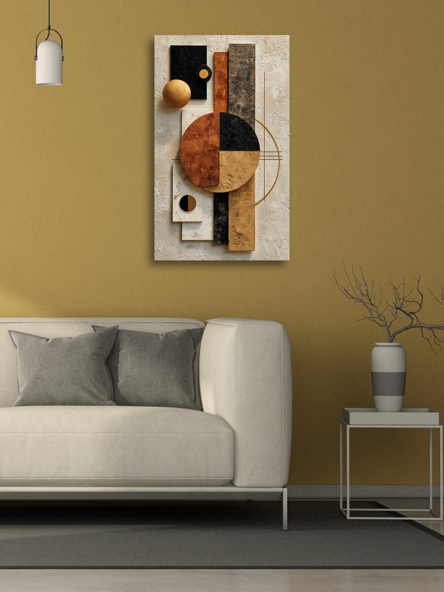 Картина на холсте LOFTime 60х100 Абстракция минимализм 3D КБ-1786-60100