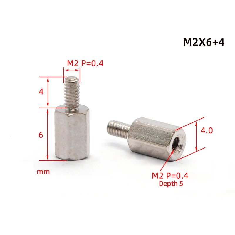 Винты для SSD M2 M3 черного никелирования 100 шт. 100pcs