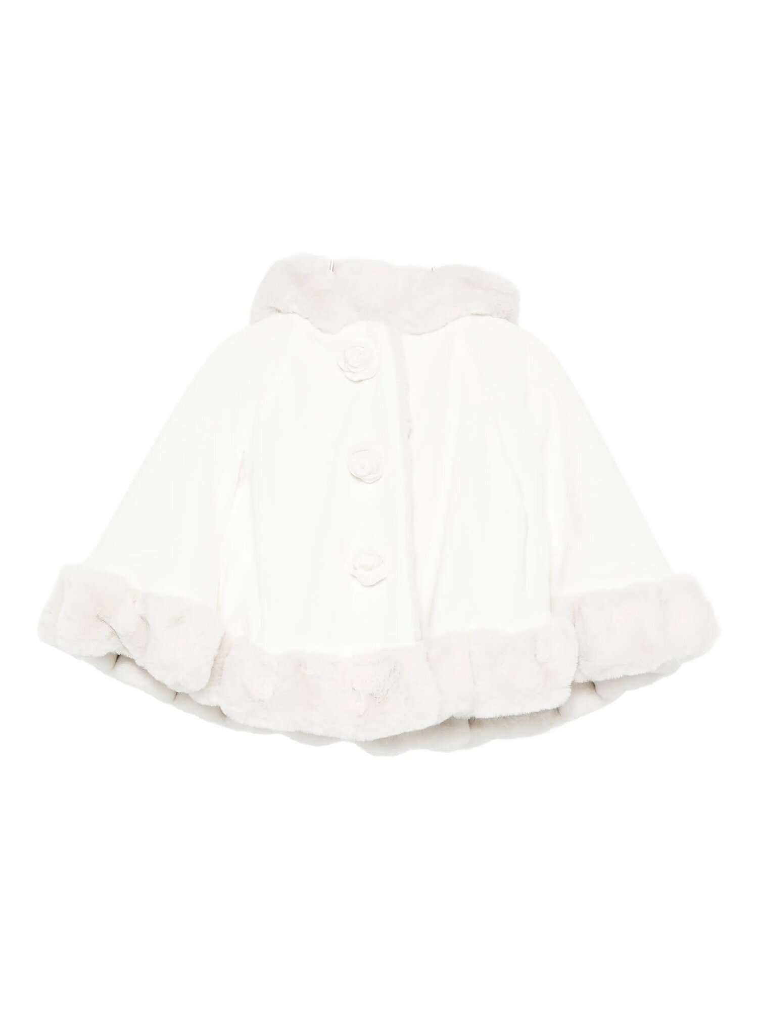 Шуба Faux fur-trim cape