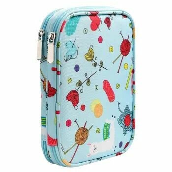 Чехол для круговых спиц, дорожная сумка-органайзер для хранения различных вязальных спиц