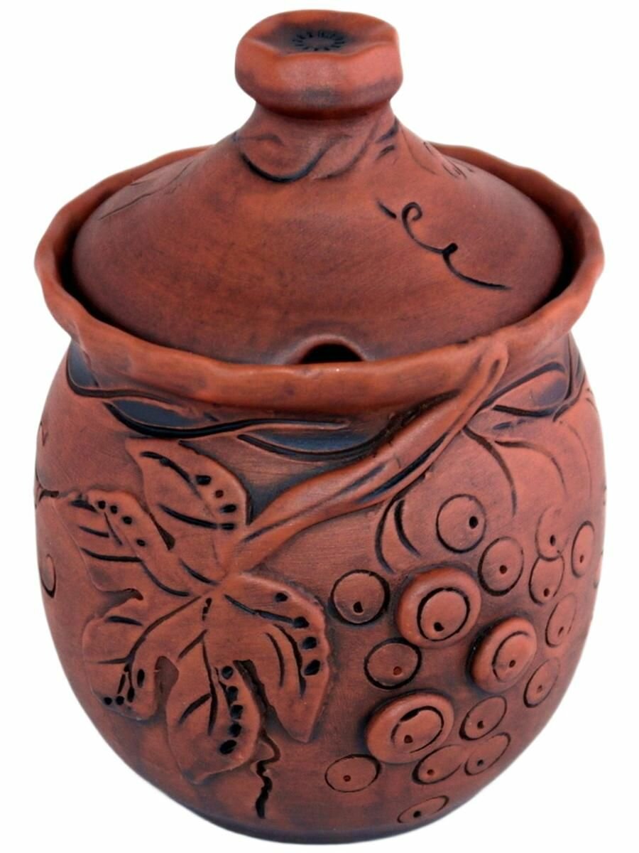 Универсальный горшочек, Сахарница "Виноград", глина, керамика, ручная работа