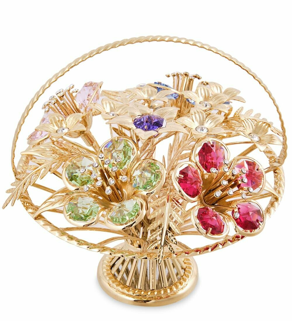 Композиция Цветы с цв. кр A574642 Crystal Temptations, Металл, кристалл