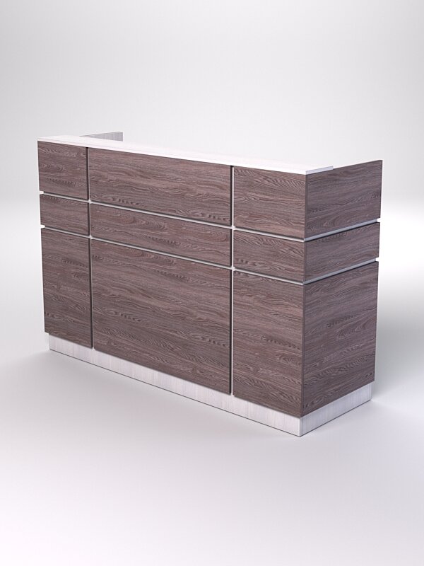 Стойка-Ресепшн №75-1800, Ясень Анкор и Ясень Анкор. Производитель товара - компания Westcom.