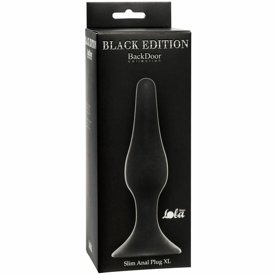 Анальная пробка Slim Anal Plug XL Black