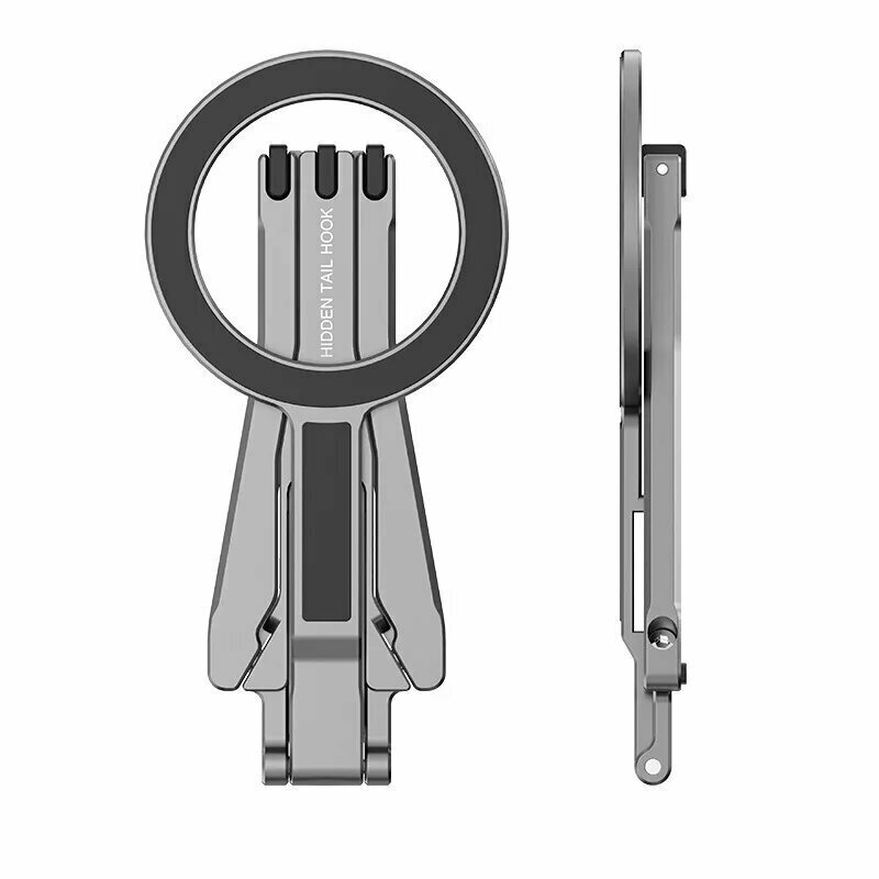 Алюминий для штатива Magsafe, магнитный держатель для телефона, универсальный магнитный штатив для телефона, складной штатив для камеры, подставка для телефона, Gray（популярный высокого качества）