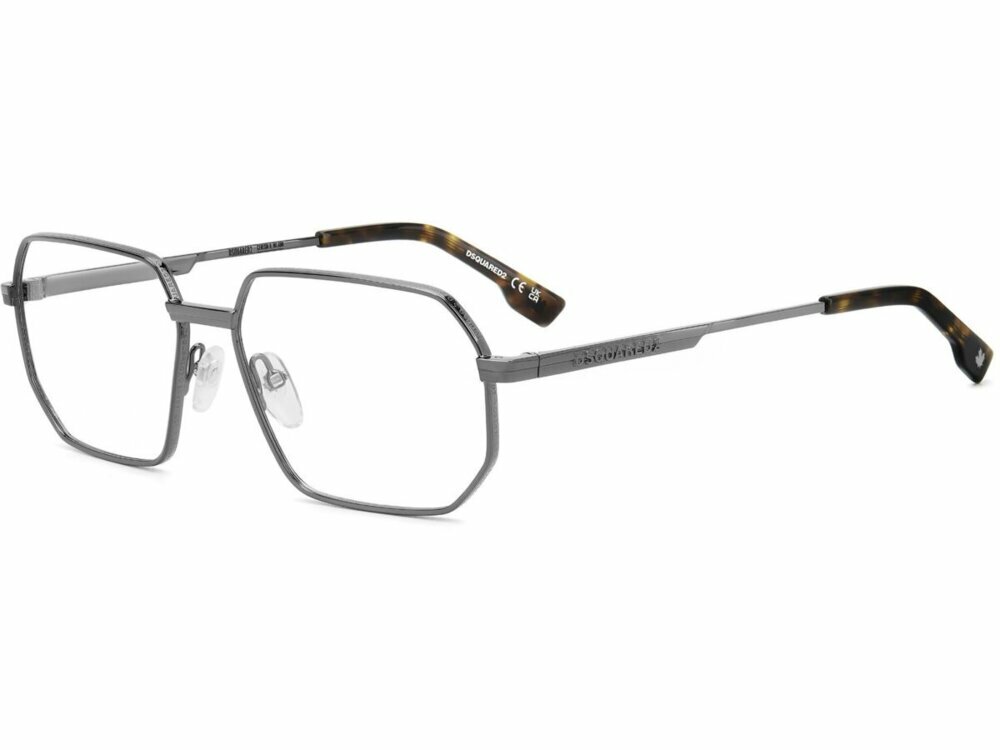 Оправа DSQUARED2 D2 0158 KJ1, тип оправы ободковая, материал оправы металл, пол мужские, форма оправы прямоугольная