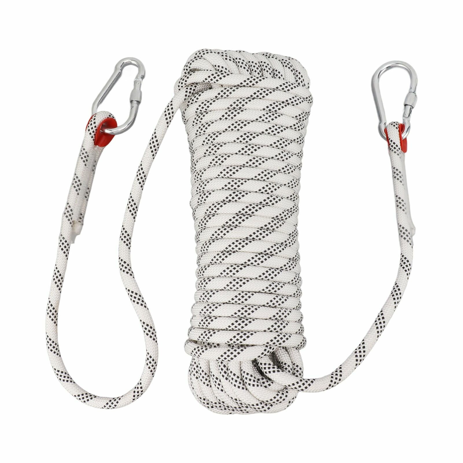Альпинистская веревка 10мм, 65.6ft, полиэстер+нейлон, 2 крюка