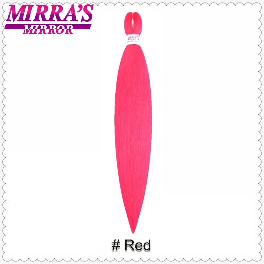 Синтетические косы Mirra's Mirror 28 дюймов разноцветные Red