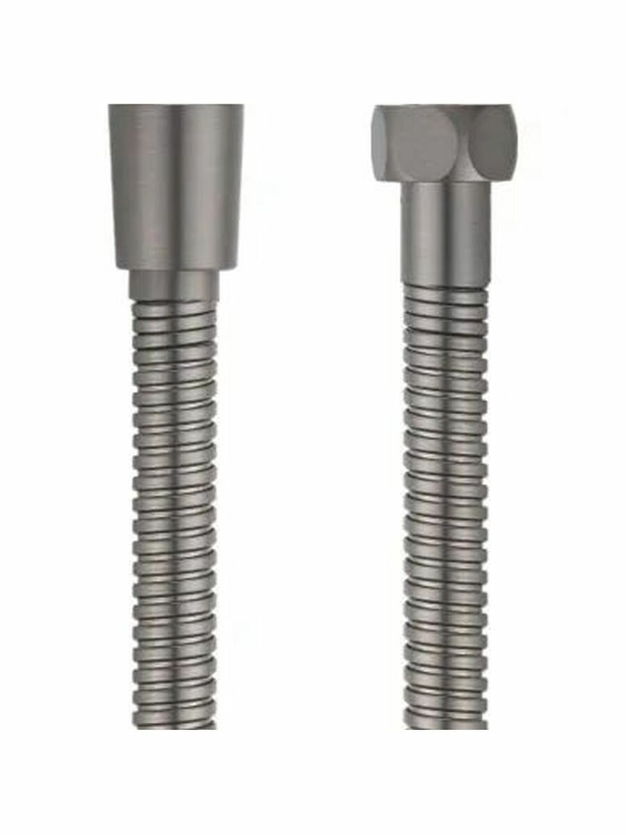 Шланг для душа BELZ BR03-3, усиленный, нержавеющая сталь, 120 см, черно-серый