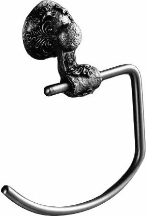 Держатель для полотенец Art&Max Sculpture AM-0686-T кольцо, матовый, латунный, держатель для полотенец в ванную, в стиле ретро