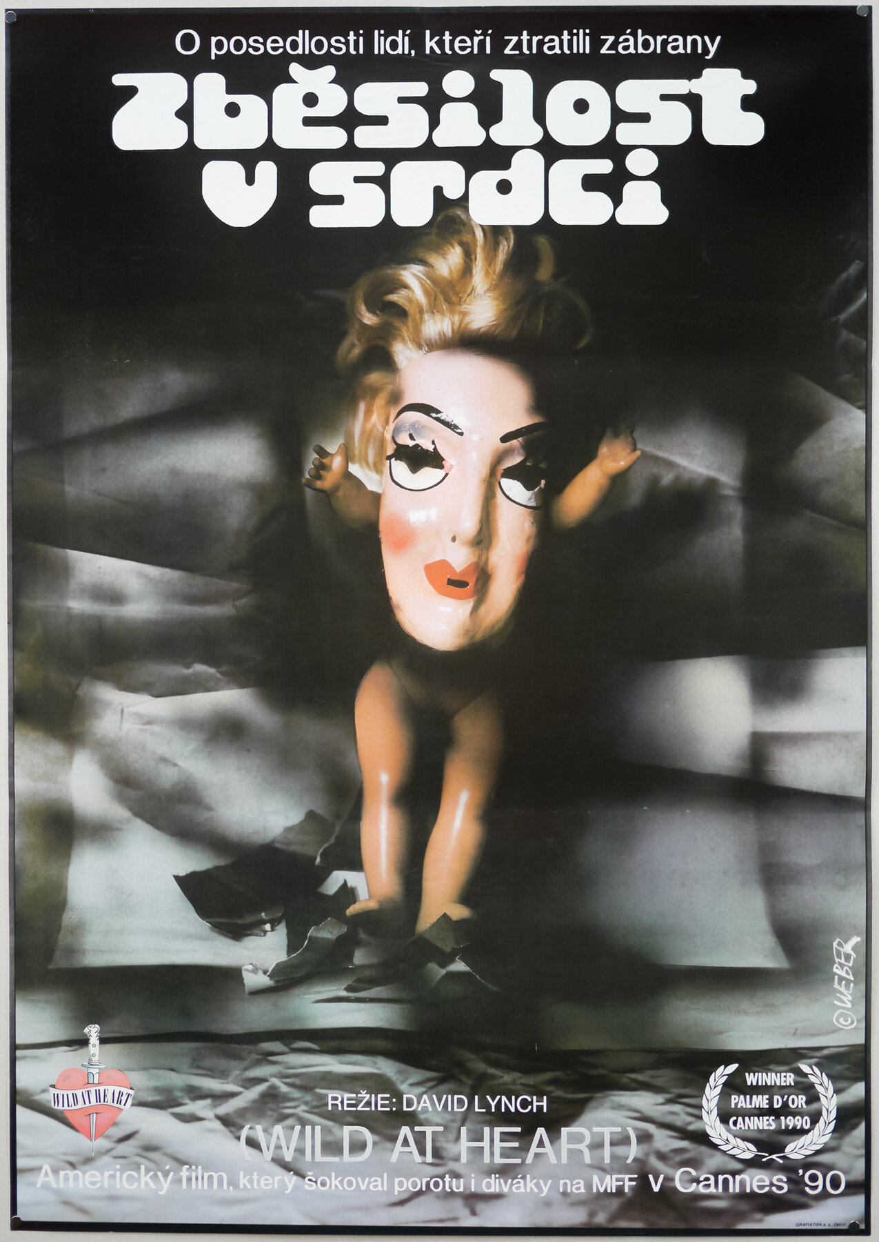 Плакат, постер Дикие сердцем/Wild at Heart/1990 на холсте, размер 21х30см