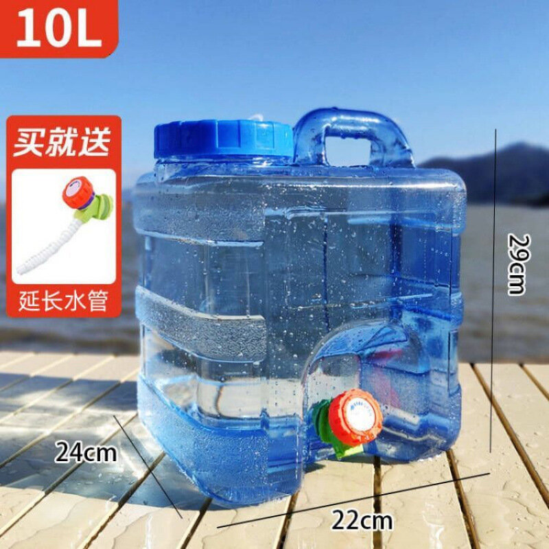 Канистра, для воды, 10 л, пластик, с ручкой, герметичная, синяя，Удлинительная трубка