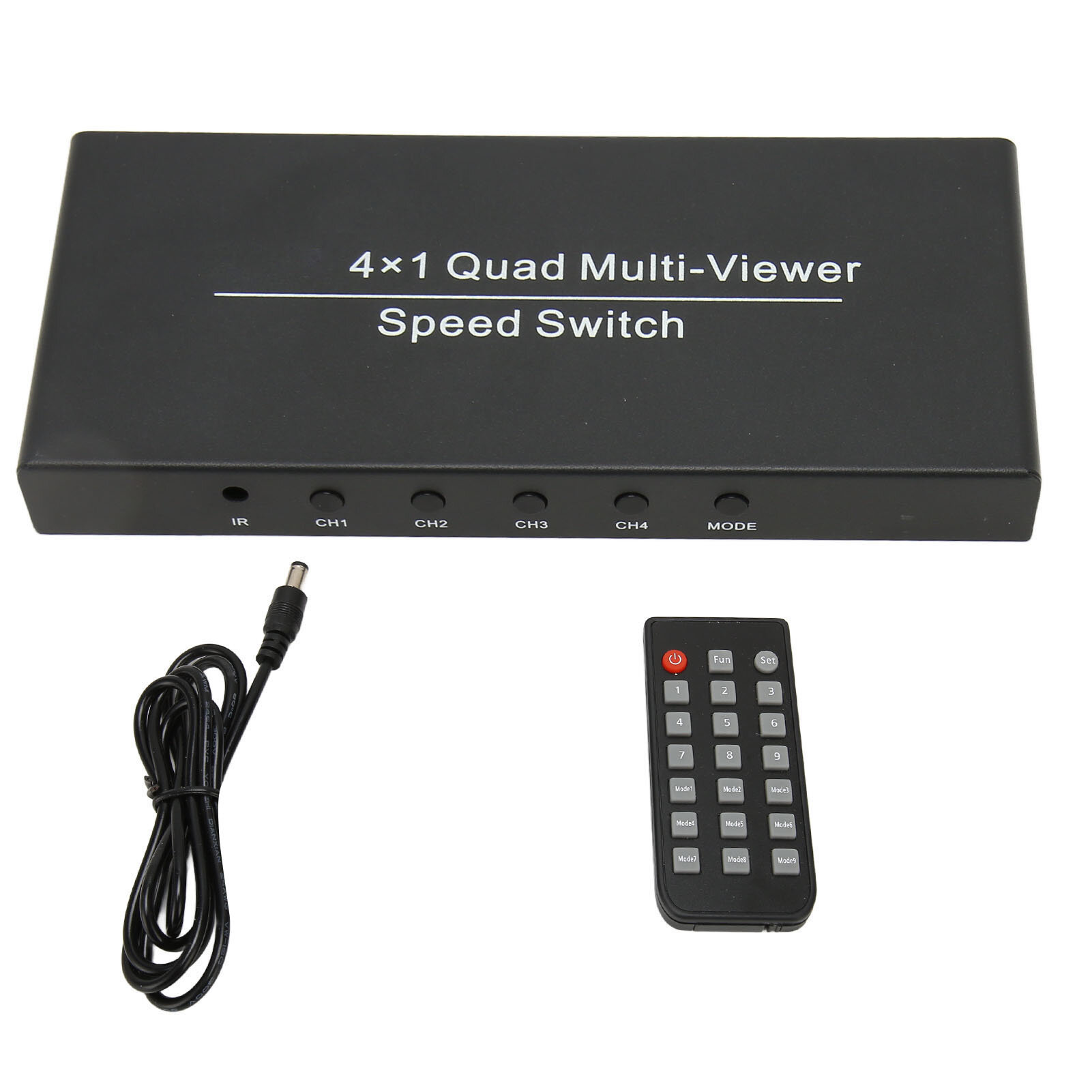 Мультимедийный интерфейс 4X1 HD Multi Switcher 4 в 1 Выходе 1080P При 60 Гц Мультимедийный интерфейс HD Multi Viewer 100-240 В ЕС Штекер