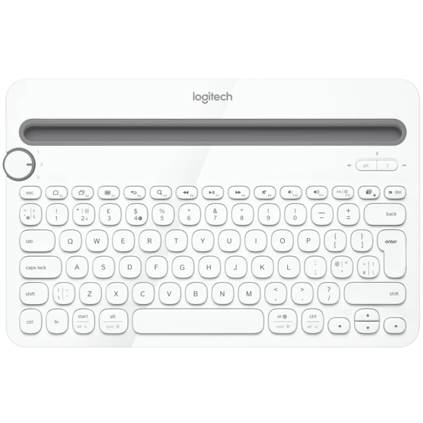 Клавиатура Logitech K480 Bluetooth Multi-Device Keyboard White (920-006375) .