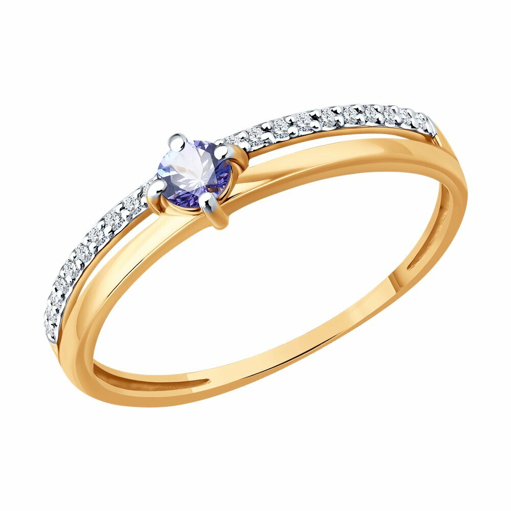 Кольцо, красное золото, 585 проба