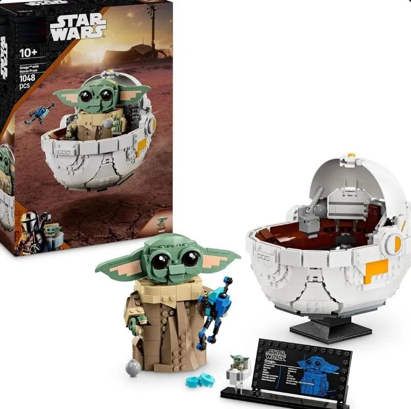 Конструктор Звездные войны Малыш грогу в парящей люльке 1048 деталей