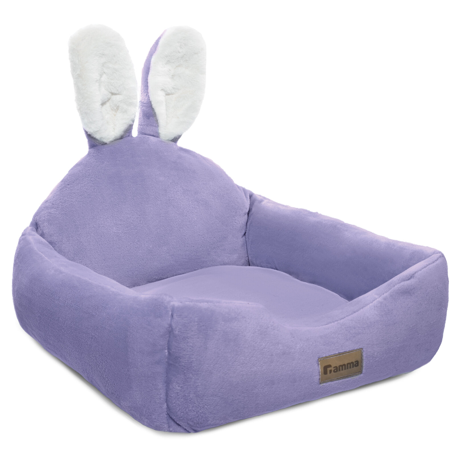 Лежанка для кошек и собак квадратная "Зайка", 50*50*22см, Gamma