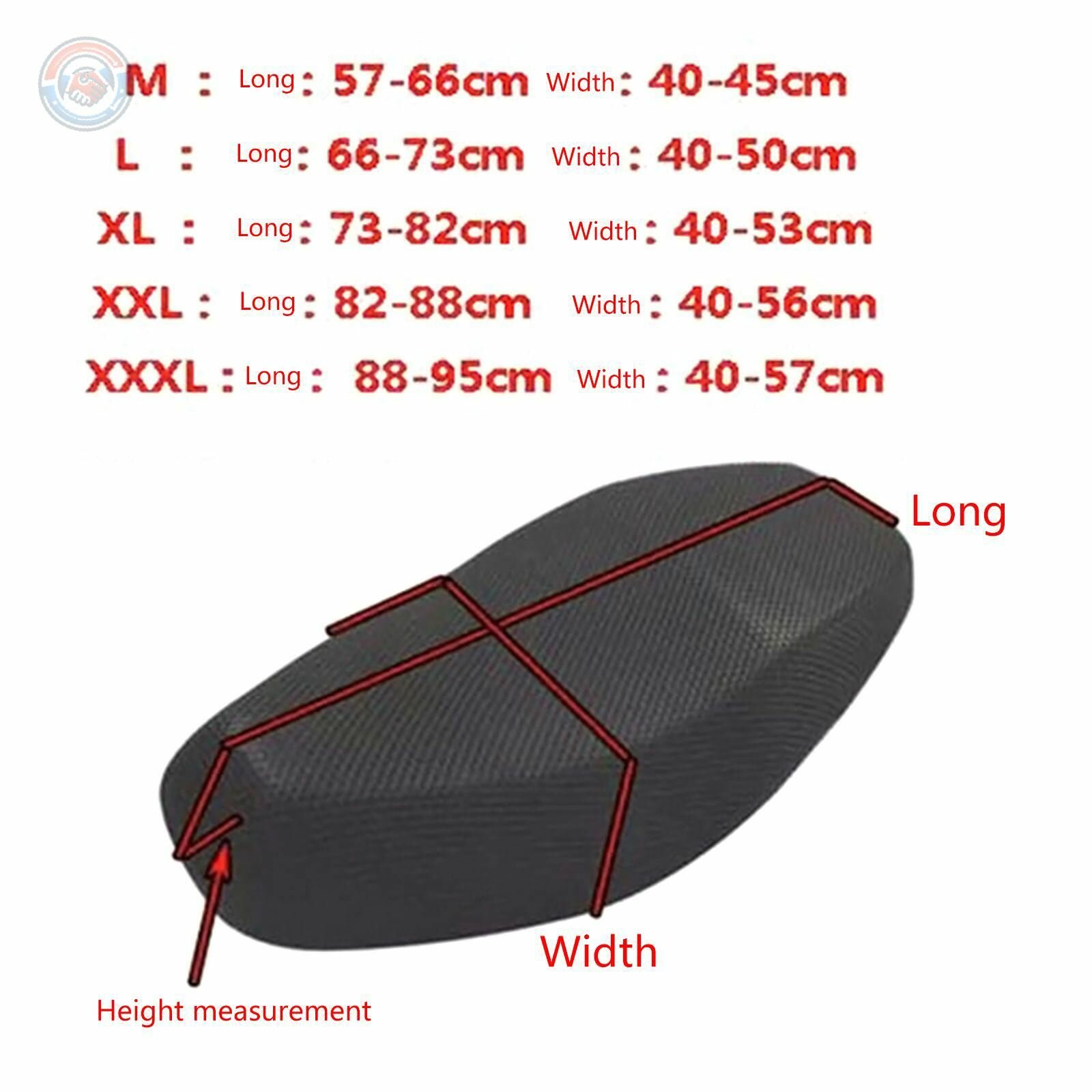 Универсальный чехол на сиденье мотоцикла и скутера, дышащий 3D-сетка, противоскользящий, влагостойкий, для всех сезонов