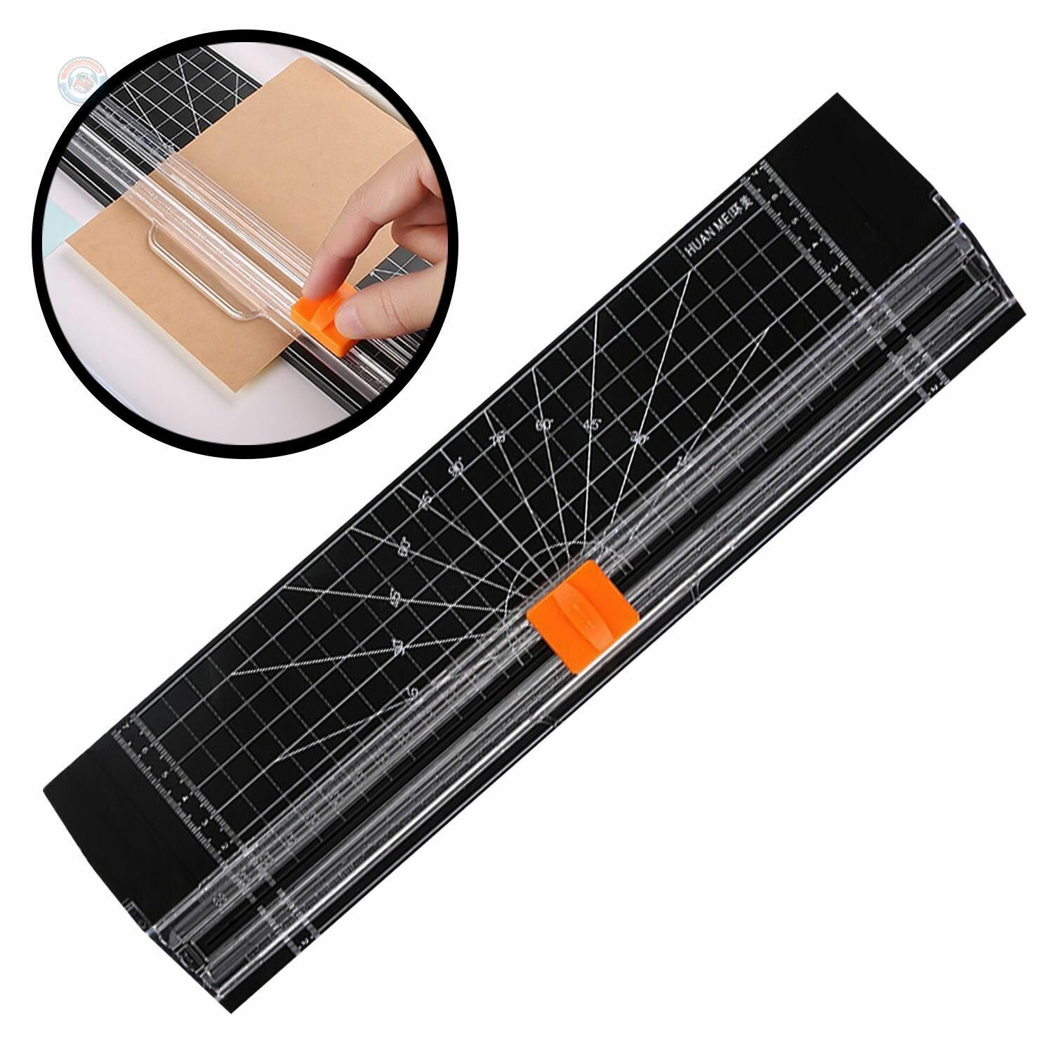 Роликовый резак для бумаги А4 с регулируемым углом резки, безопасным лезвием и антискользящей основой идеальный инструмент для точной резки бумаги, фотобумаги и картона