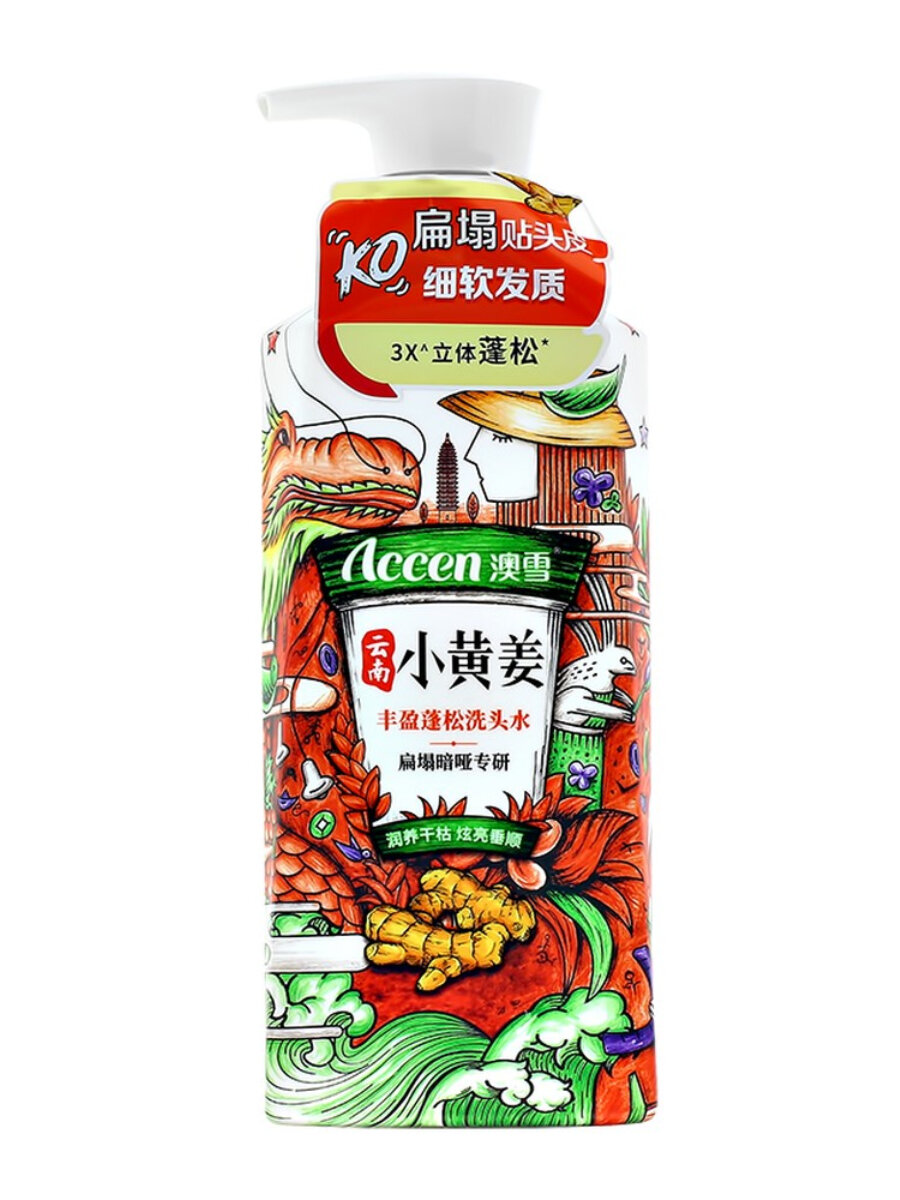 Шампунь для волос ACCEN GINGER с имбирем, для объема, 500 мл