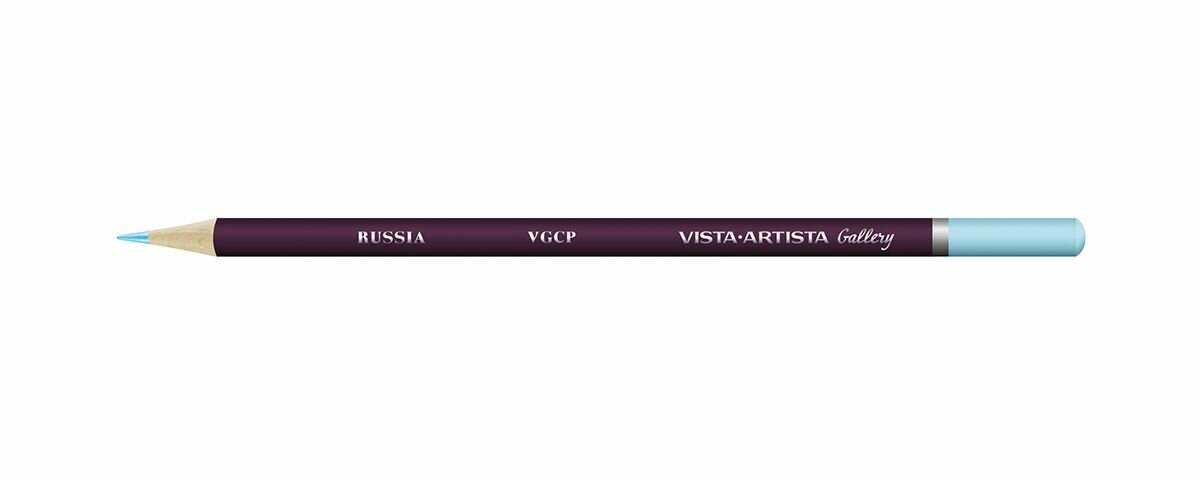 Карандаш 6 штук цветной художественный "VISTA-ARTISTA" "Gallery" VGCP заточенный 501 Голубой (Azure)