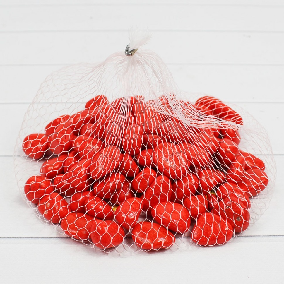 !09 Галька цветная крупная 400 г, цвет оранжевый