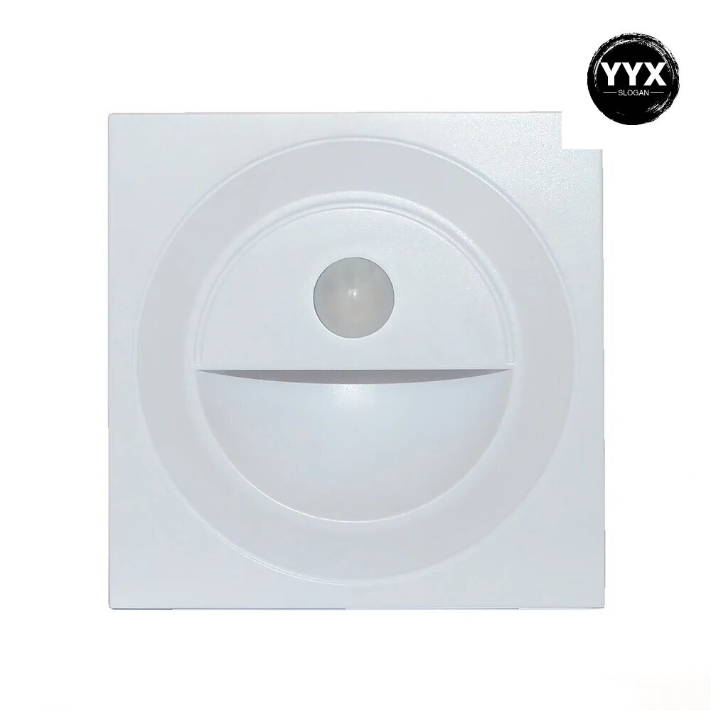 SANDIY датчик движения настенный светильник 60 мм, NO BOX, 2.5W, Тёплый белый (2700-3500 K), Белый, Белый