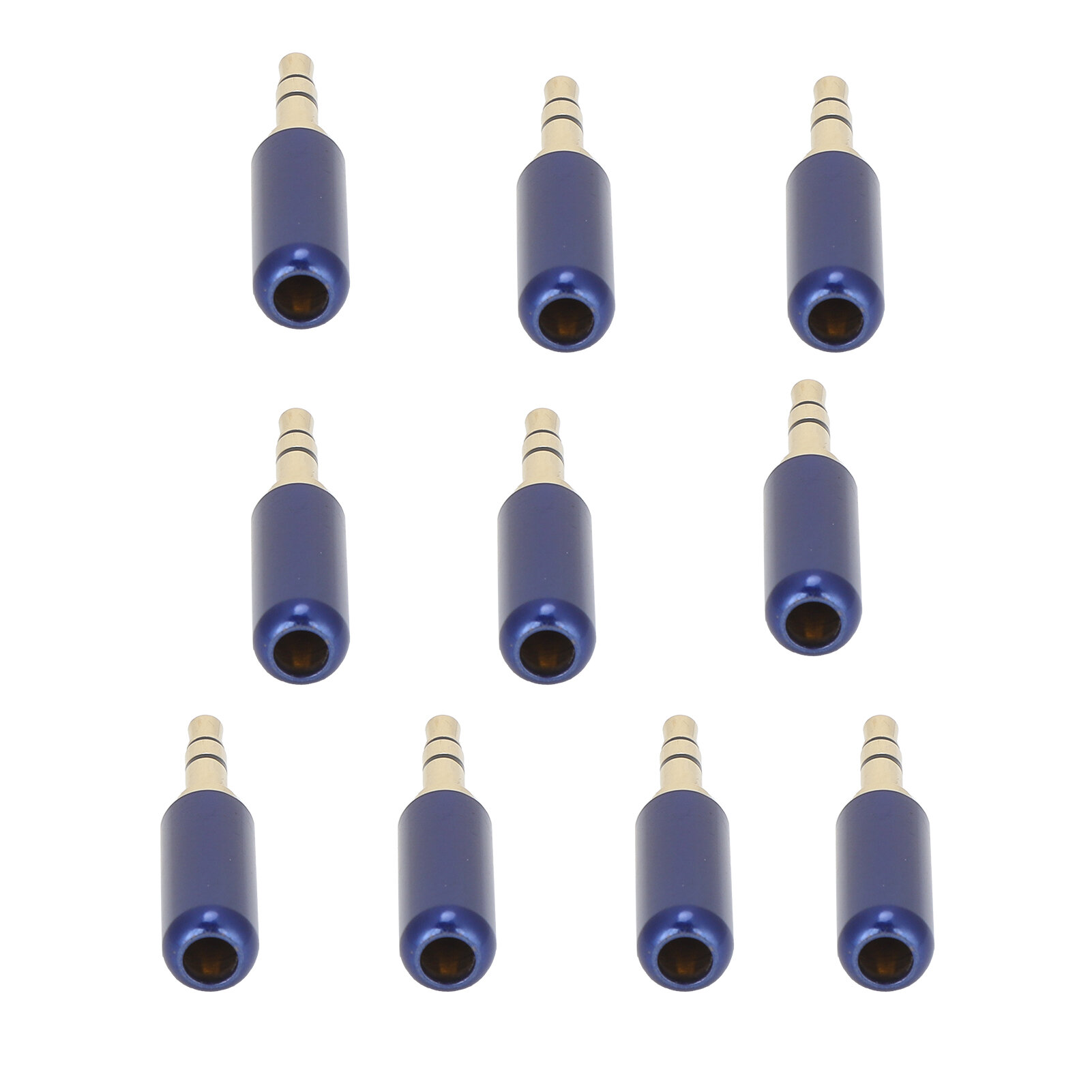 10 шт. 3,5-мм аудиоразъемы для наушников, 2-канальные стерео, позолоченные, балансные, аксессуары для ремонта.
