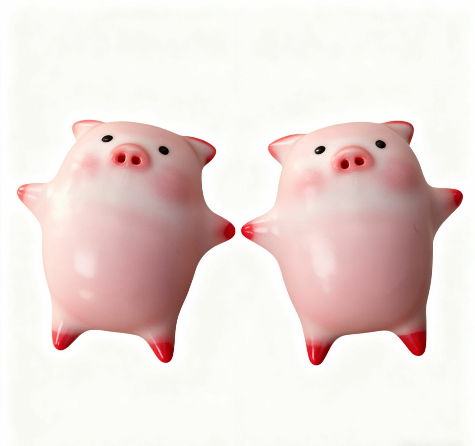 2 чашка замороженного свиного сала Sakura Powder Laying flat pig-Чайная чашка с порошком Сакуры для поросенка