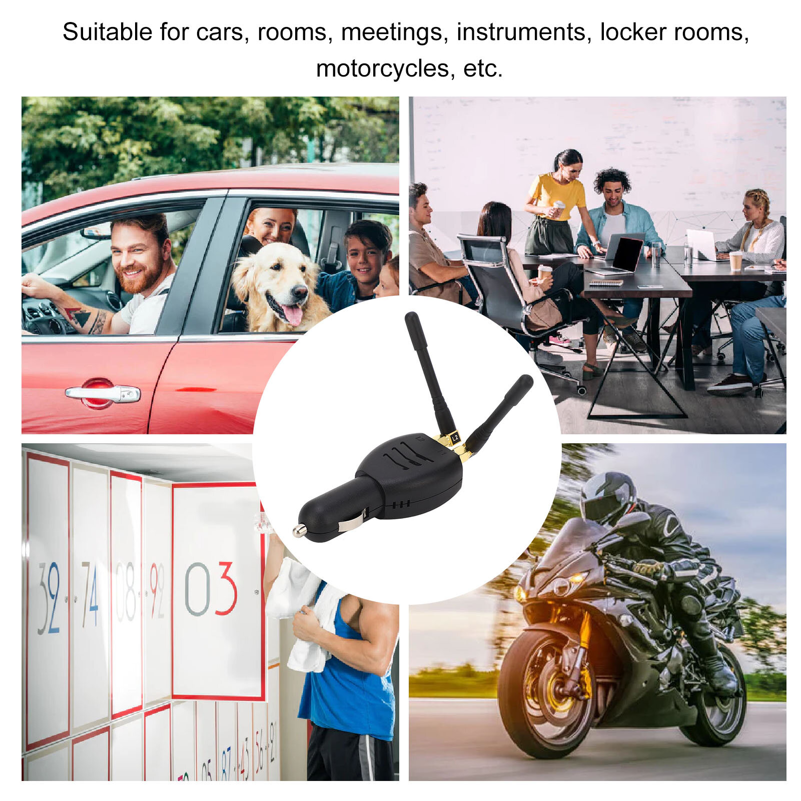 Автомобильный противослеживающий перехватчик с эффективным радиусом 15 м, 49 футов, блокировщик записи, DC12, 24 В, для встреч с автомобилем