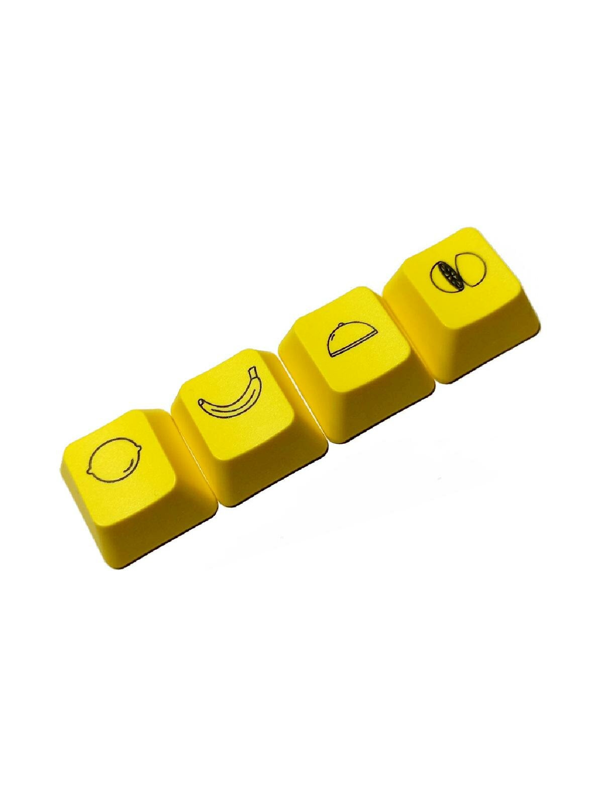 4Pcs PBT for Key Caps Dye Sublimation Mechanical Keyboard Caps Arrows Keycap Set Cherry Profile R1 for Cherry MX Switch
