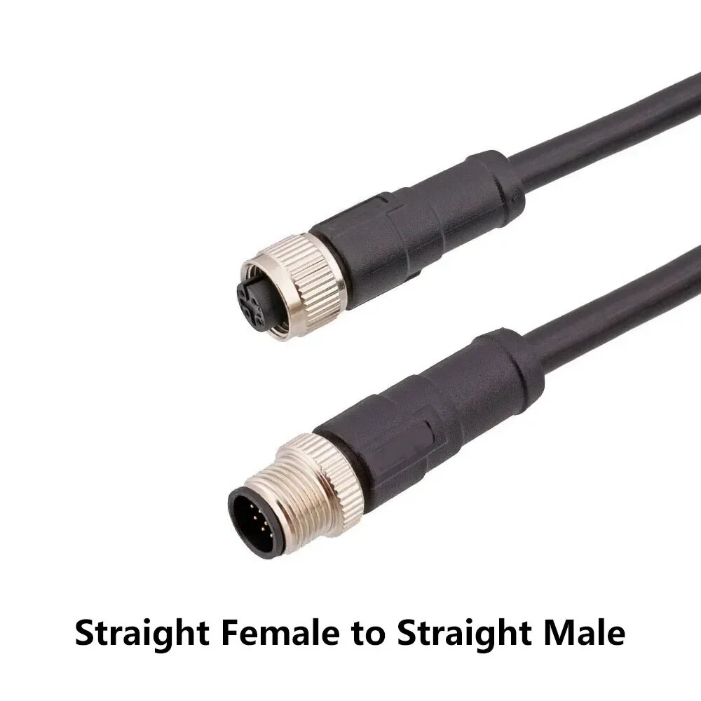 Gmilli M12 датчик разъем водонепроницаемый IP67 10 м 5Pin A type, 10M PUR Cable, Shield Cable, Set 10(Double Plug)