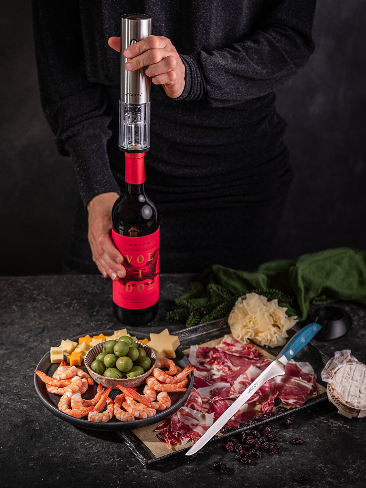 Arcos Kitchen Штопор электрический с зарядным устройством, Испания