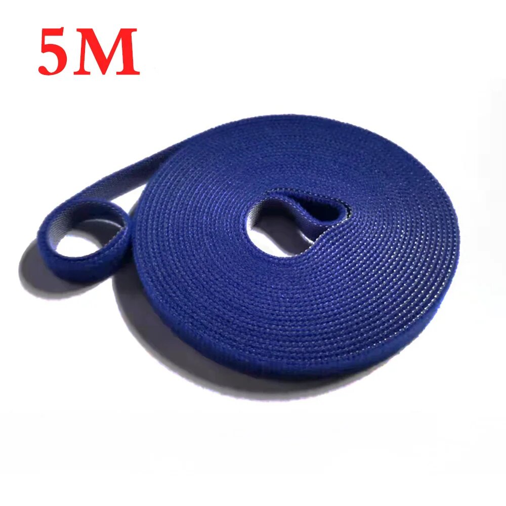 Зажим для кабелей 1-5 м, органайзер для кабелей, завязки, держатель для проводов мыши, Blue 5m