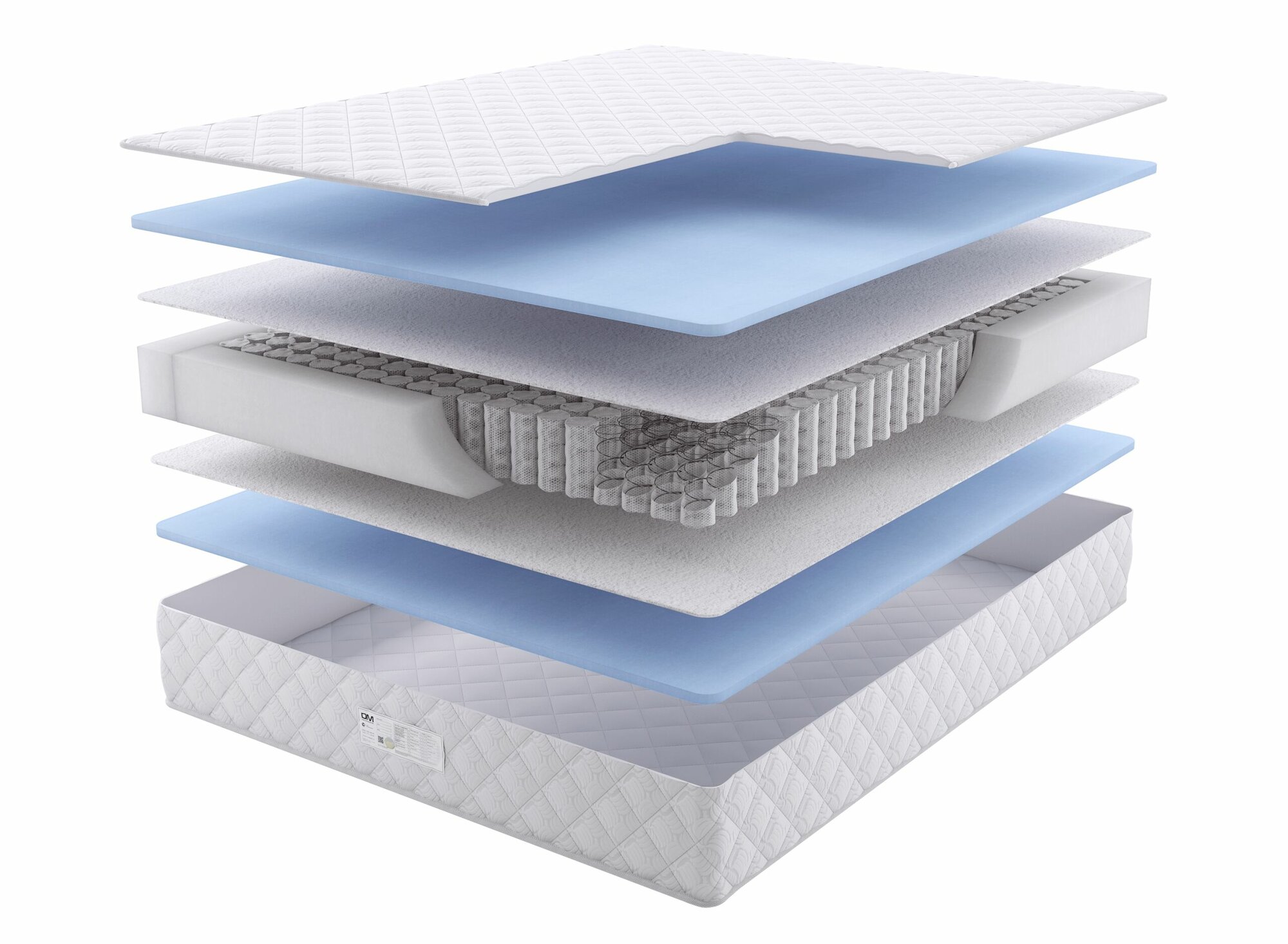 Матрас Dream Master Кантри 16 SP 160х200 анатомический средней жесткости Независимые пружины высота 20 см