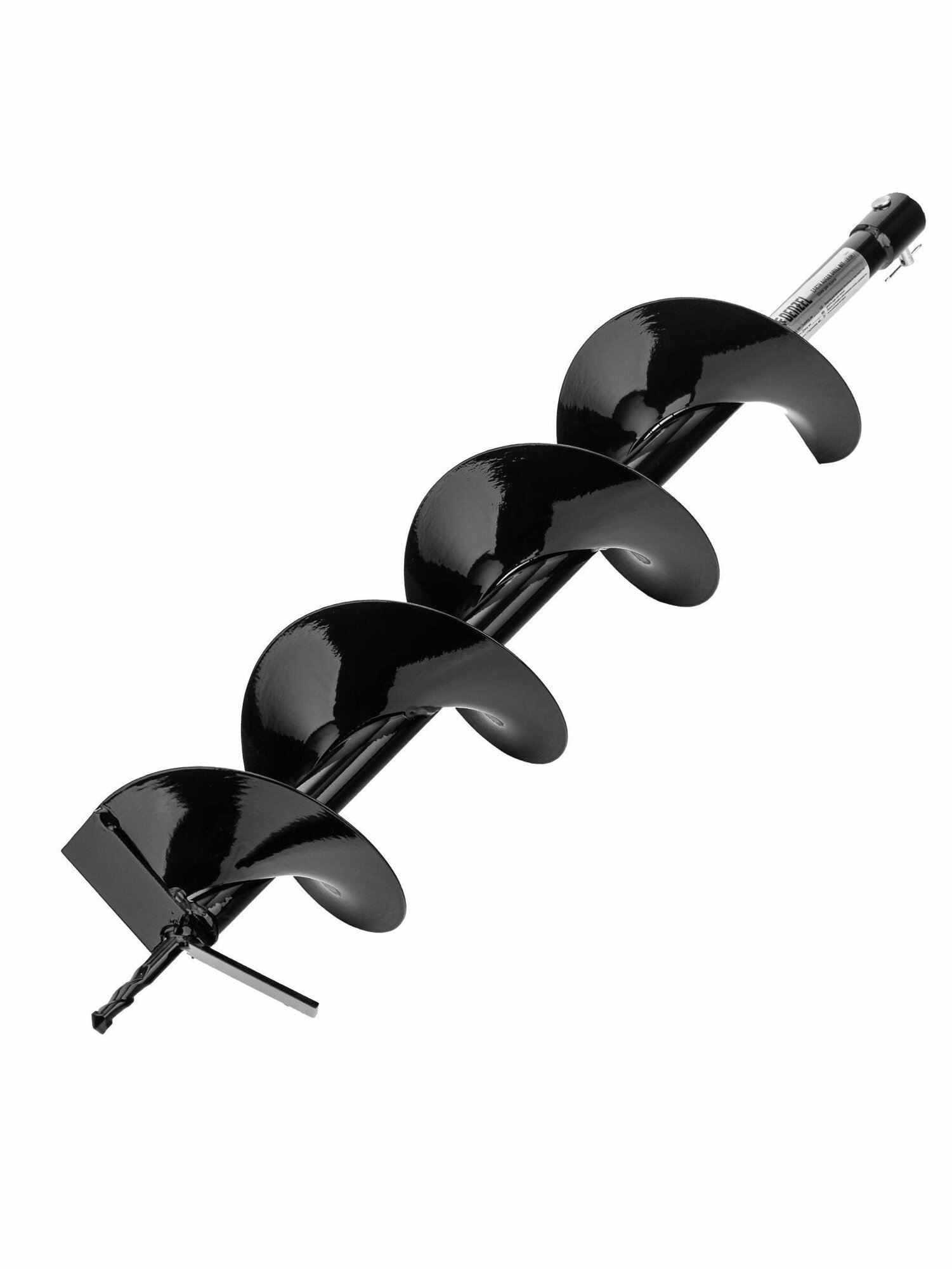 Шнек для грунта E-150, диаметр 150 мм, длина 800 мм, соединение 20 мм, несъемный нож Denzel