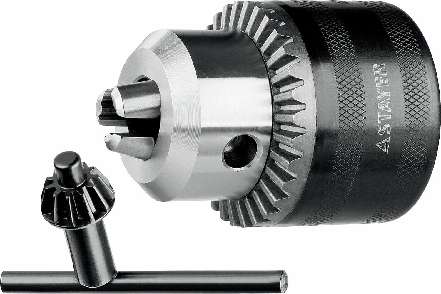 Ударный сверлильный патрон STAYER, 10 мм, 1/2", ключ для дрели, профессиональный 29055-10-1/2