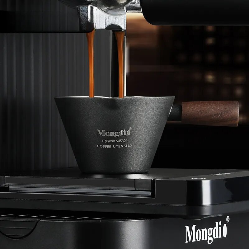 Мерный стакан для кофе из нержавеющей стали, с шкалой для эспрессо